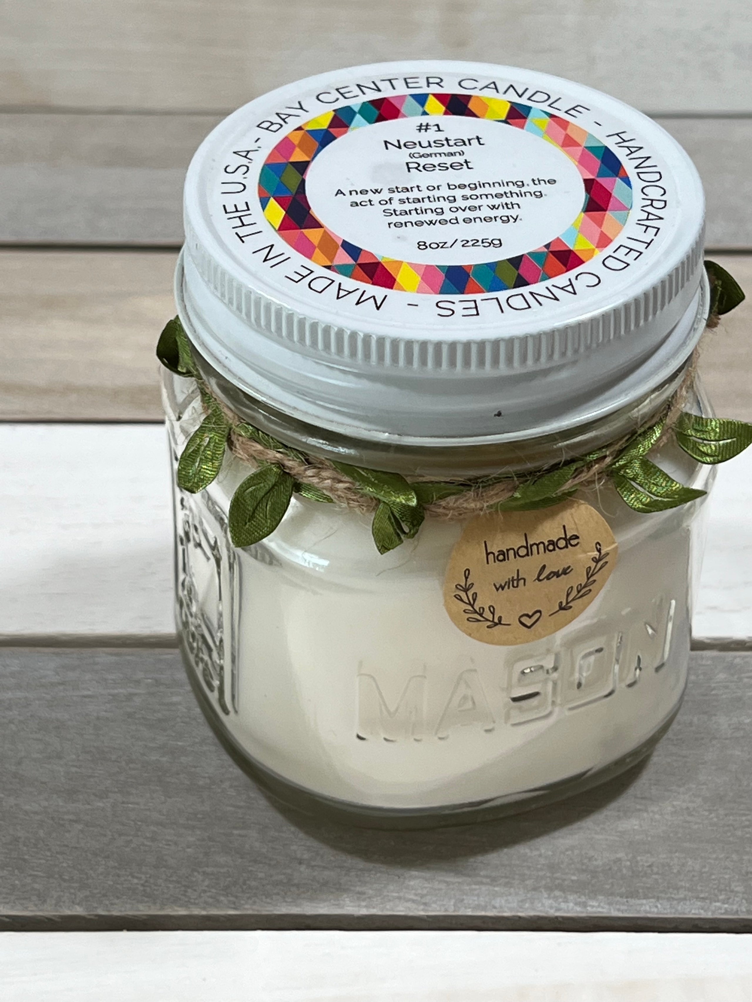 01 Neustart/Reset Candle | Bay Center Candle LLC